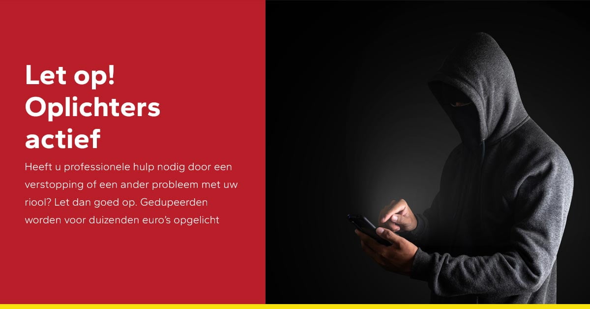 Let op! Oplichting rioolontstopping: oplichters actief - De Lange ...